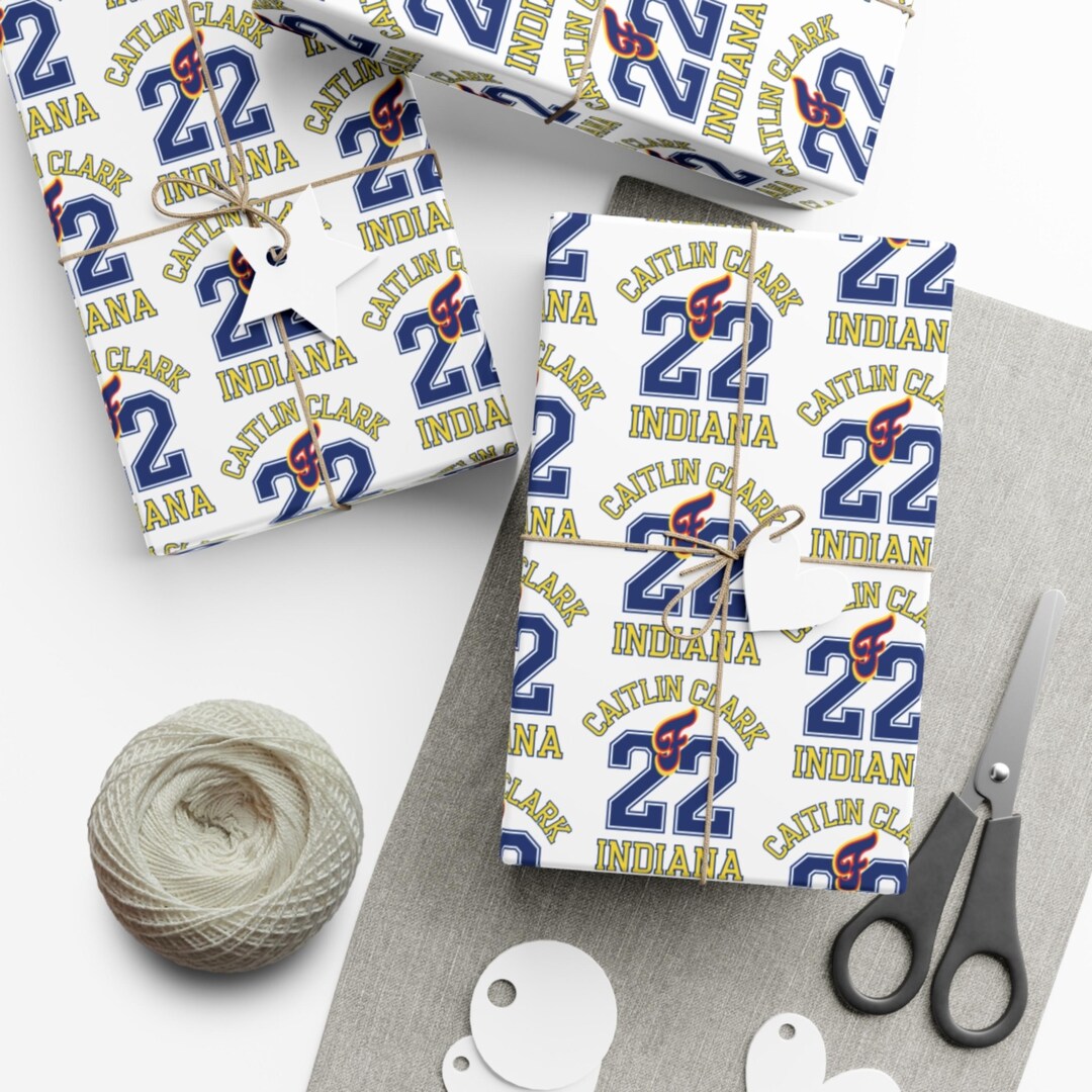 Caitlin Clark Gift Wrap Papers, Indiana Clark Wrap Paper, Caitlin Clark ...
