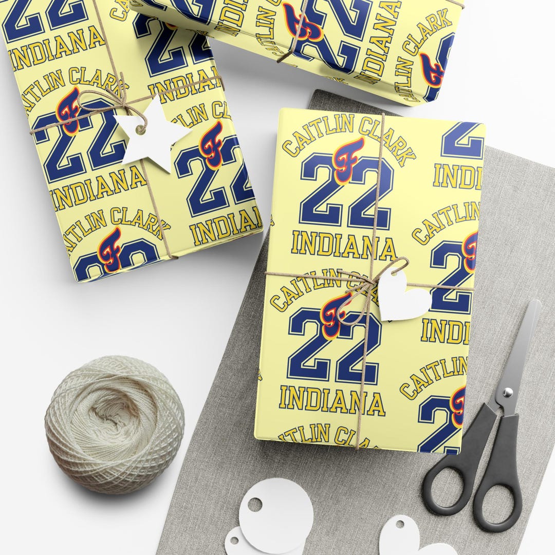 Caitlin Clark #22 Basketball Wrapping Paper: Indiana Fan Gift - Etsy