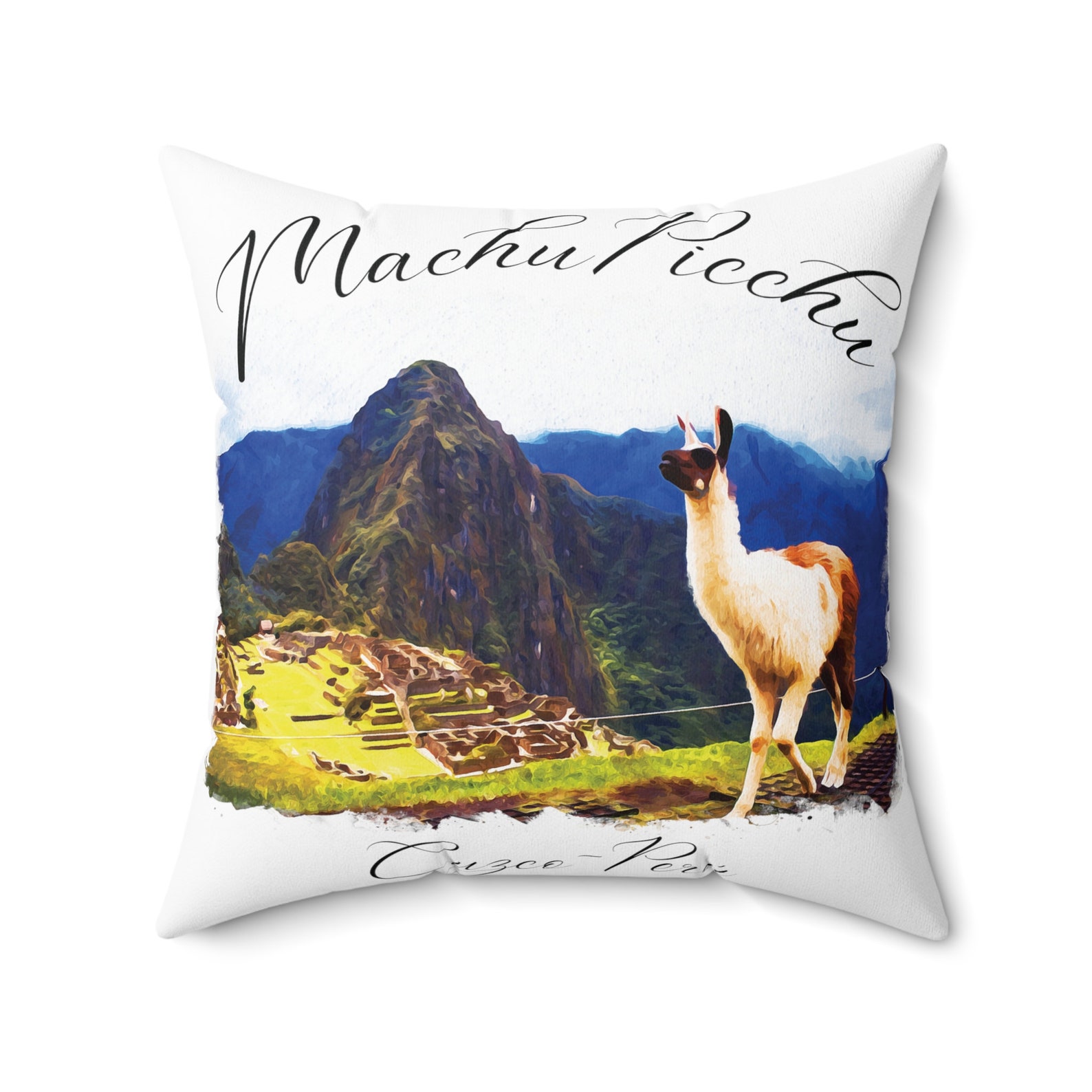 Machu Picchu Pillow: Peruvian Vintage Wool Textile, Boho Home Decor - Etsy