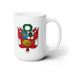 Escudo Peruano Coffee Mug, Peru Gifts, Born in Peru Cup, Orgullosa ...
