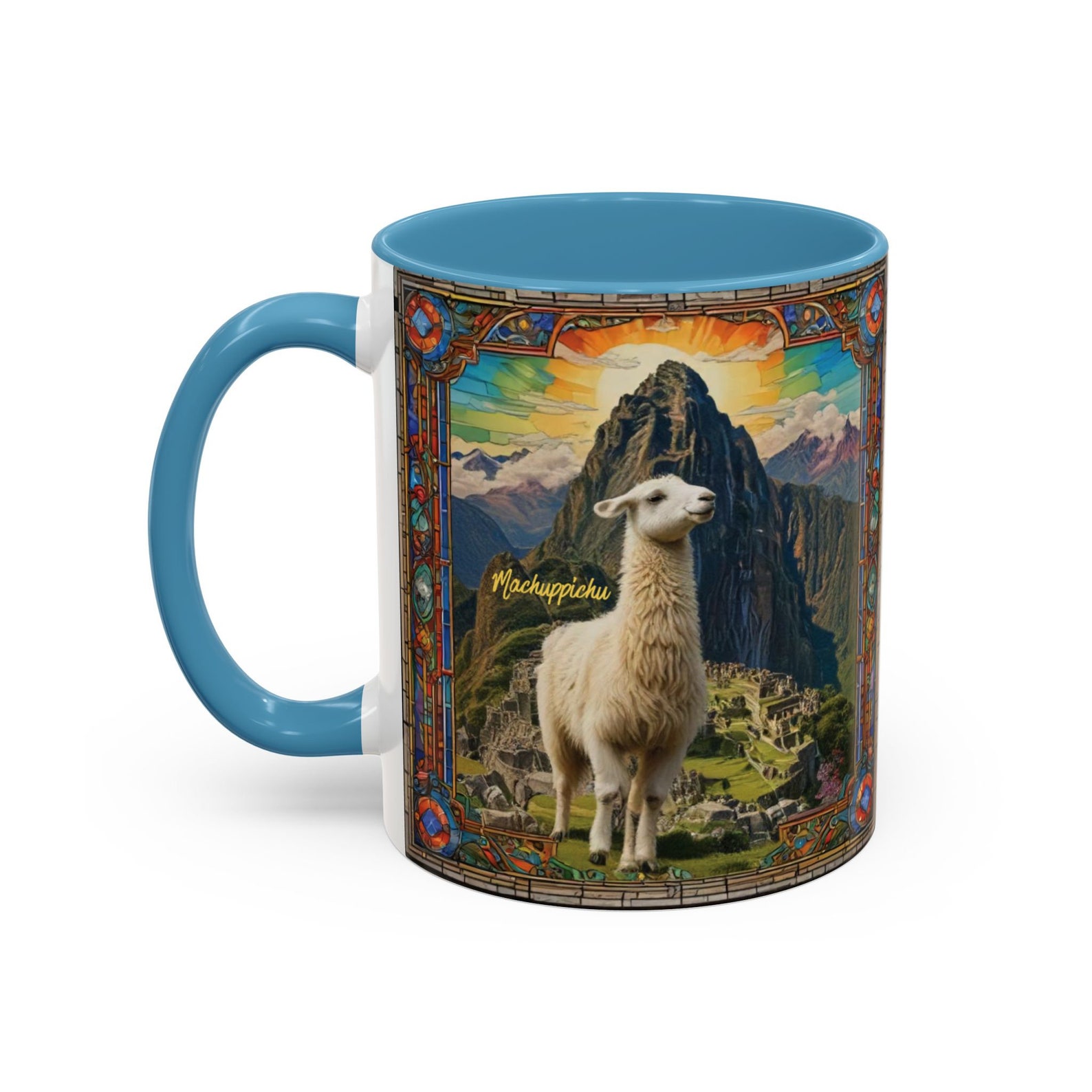 Machu Picchu Llama Mug: Colorful Peruvian Coffee Cup - Etsy