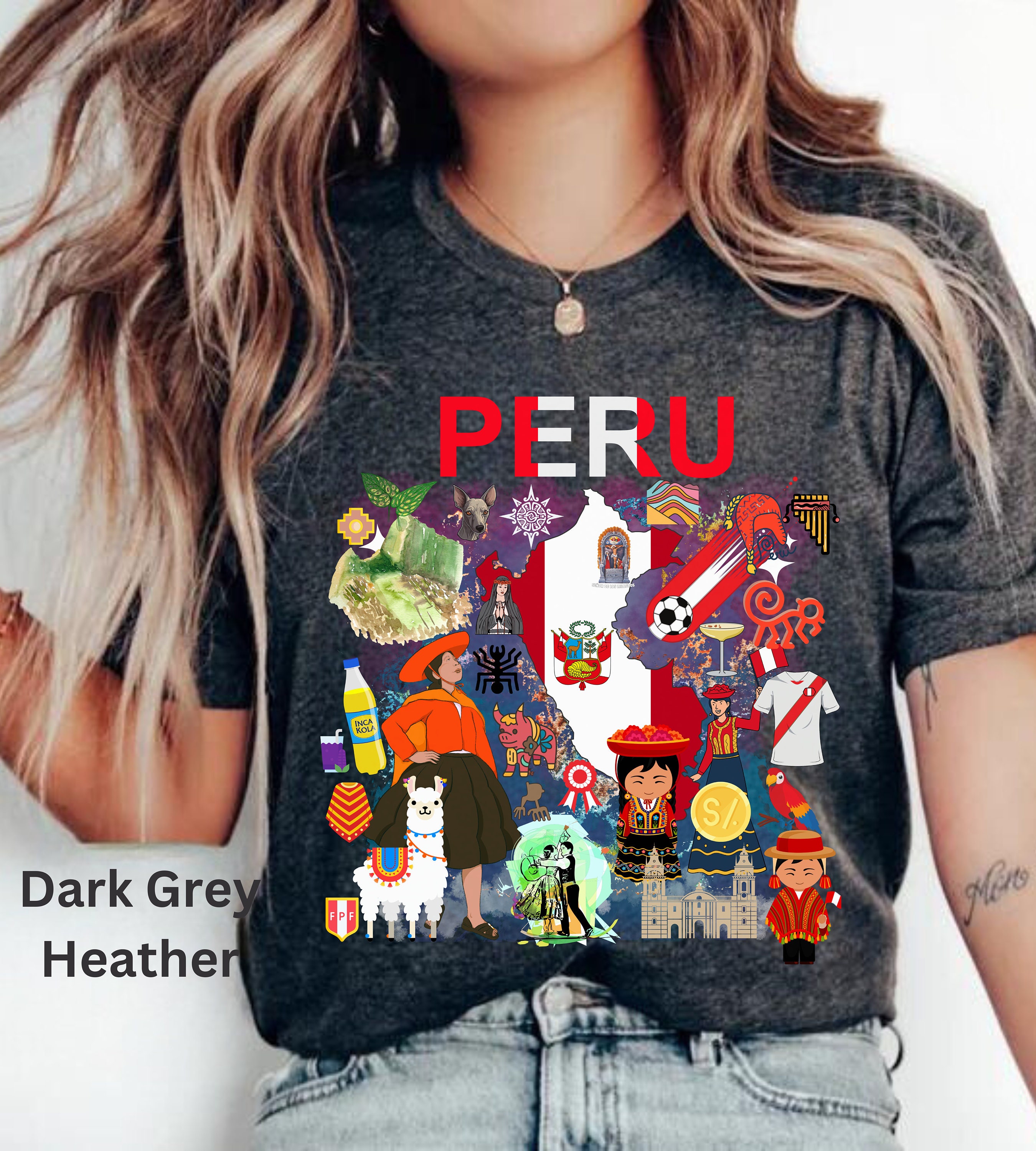 Peruvian Shirt, Peru Shirt, Polo Peruana, Peru Flag Shirt, Te Amo Peru ...