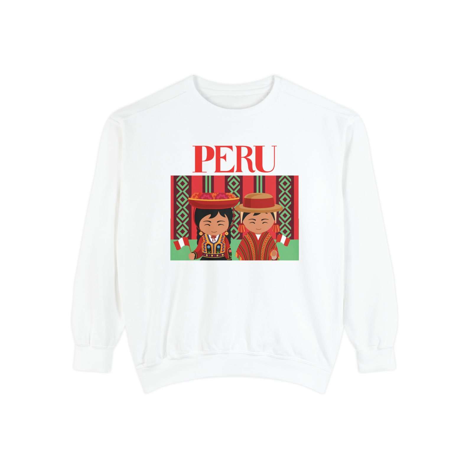 Peruvian Sweater With Peruvian Map Design, Peruana, Latina Shirt, Peru ...