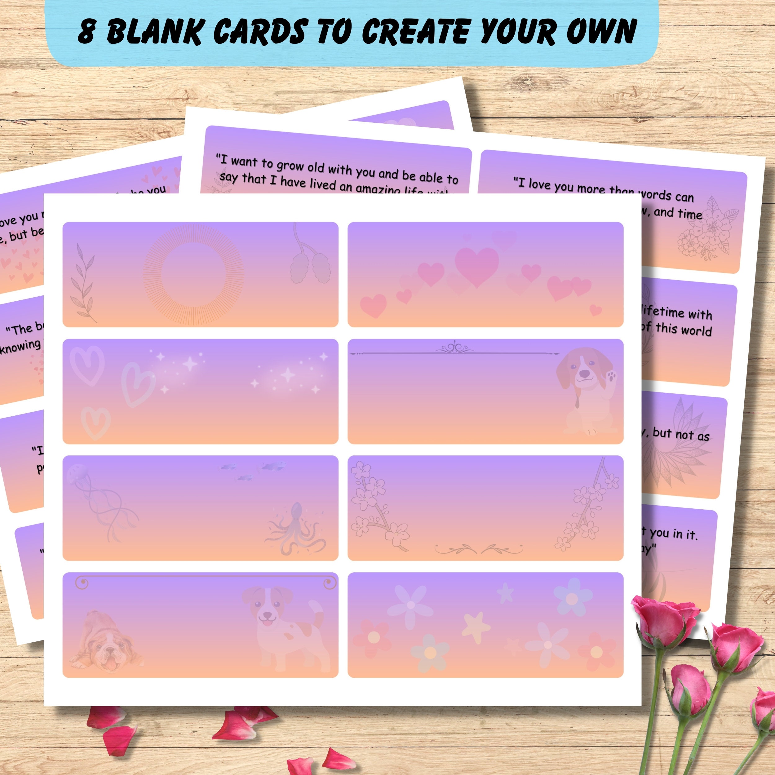 48 Couples Printable Love Notes/cards| Love Notes for Partner| Romantic ...