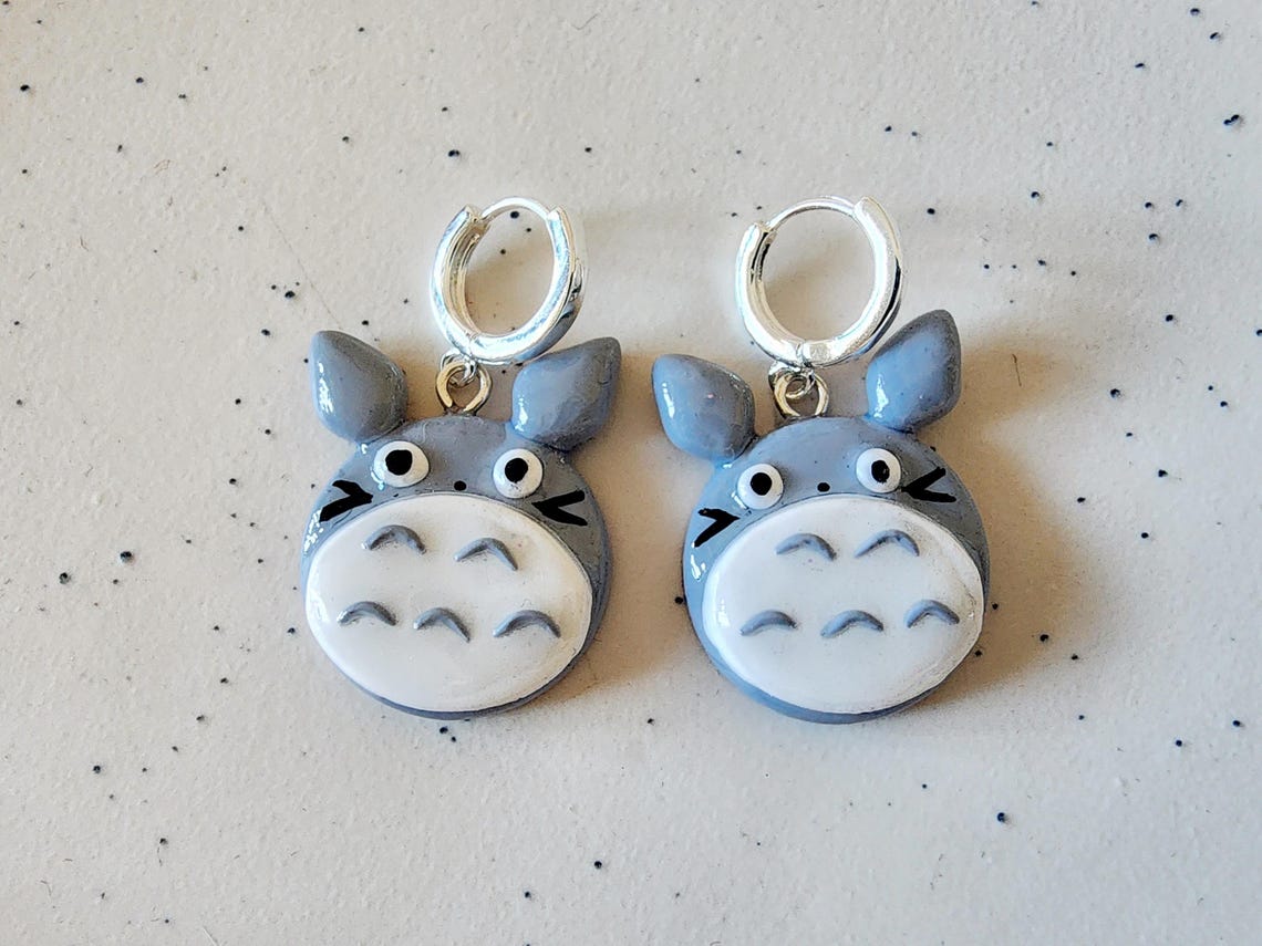 Totoro, Studio Ghibli, Anime Earrings, Dangle Earrings, Geeky Jewellery ...
