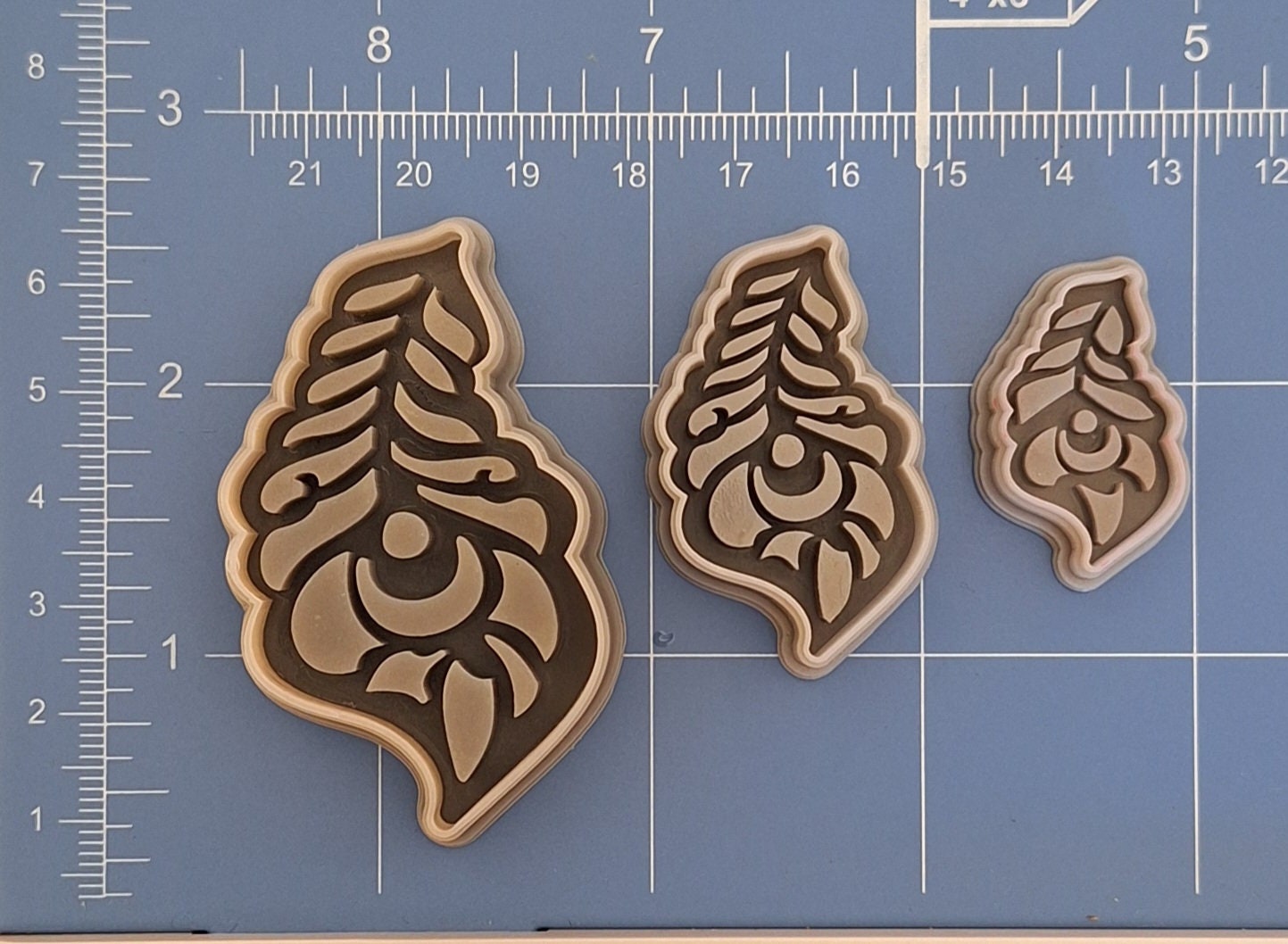 Digital STL File | Peacock Feather Cutters 3 Sizes Version 5 | 3 Files ...