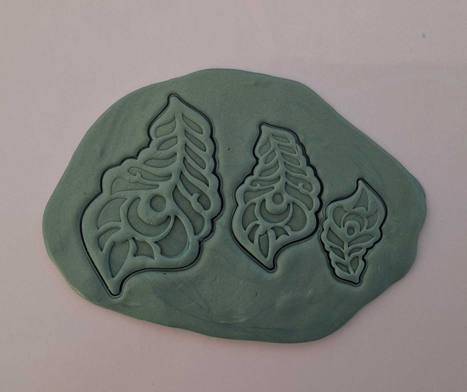 Digital STL File | Peacock Feather Cutters 3 Sizes Version 5 | 3 Files ...