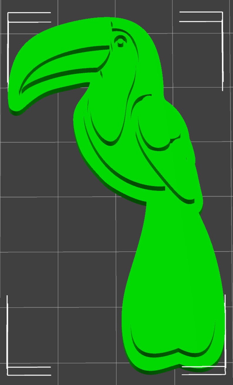 Digital STL File | Toucan Polymer Clay Cutter With Embossing and ...