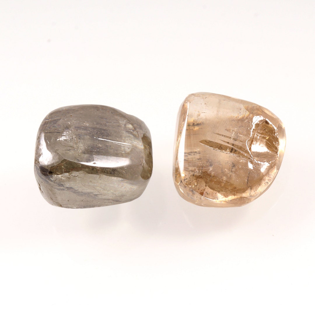 Moissanite Diamond Rough Crystal 2 Pcs Lot for Making Jewelry Best ...