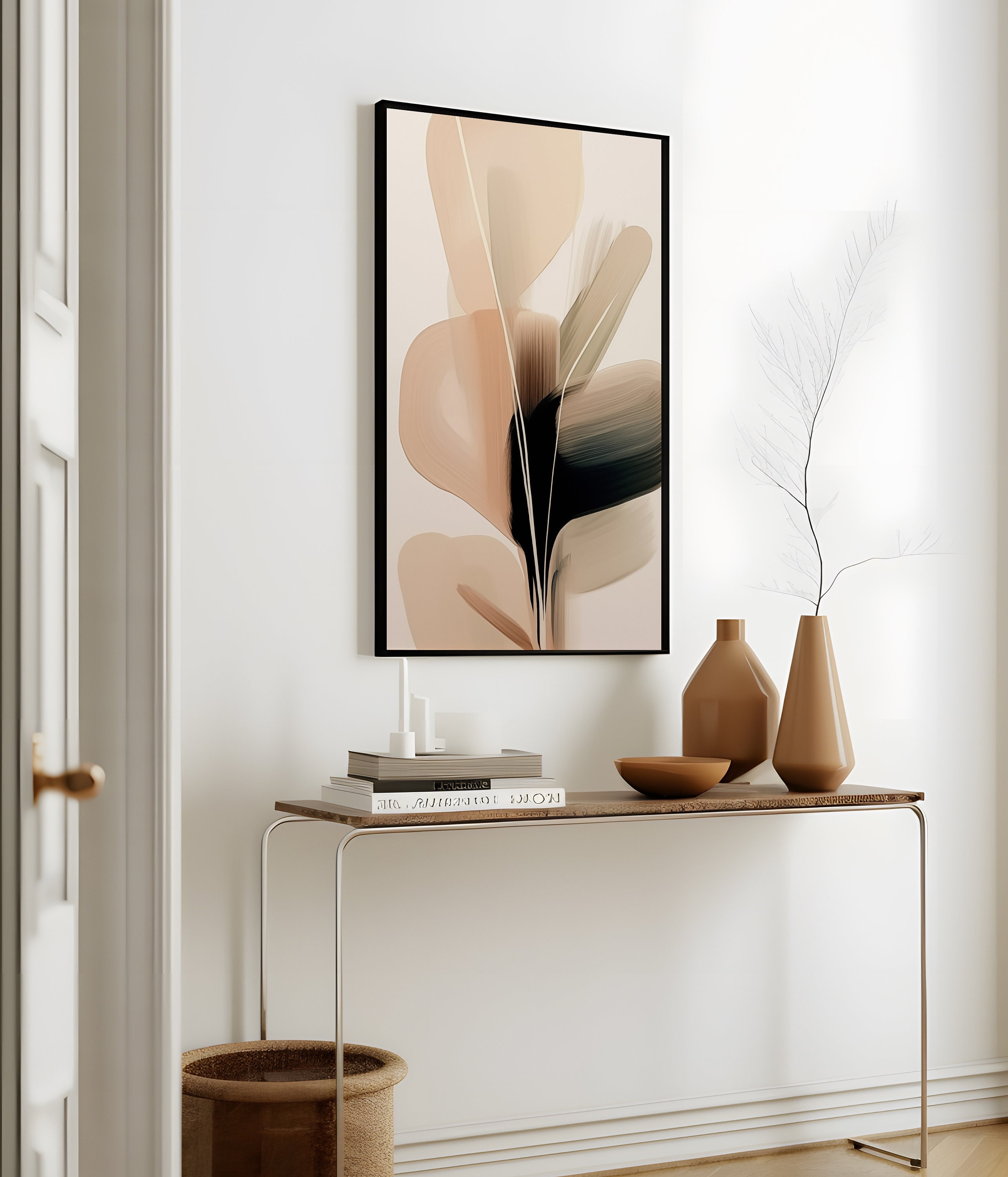Wabi Sabi Neutrale Wall Art. Wohnzimmer Dekor. Moderne Minimalistische Kunst. Kunst Fürs ...