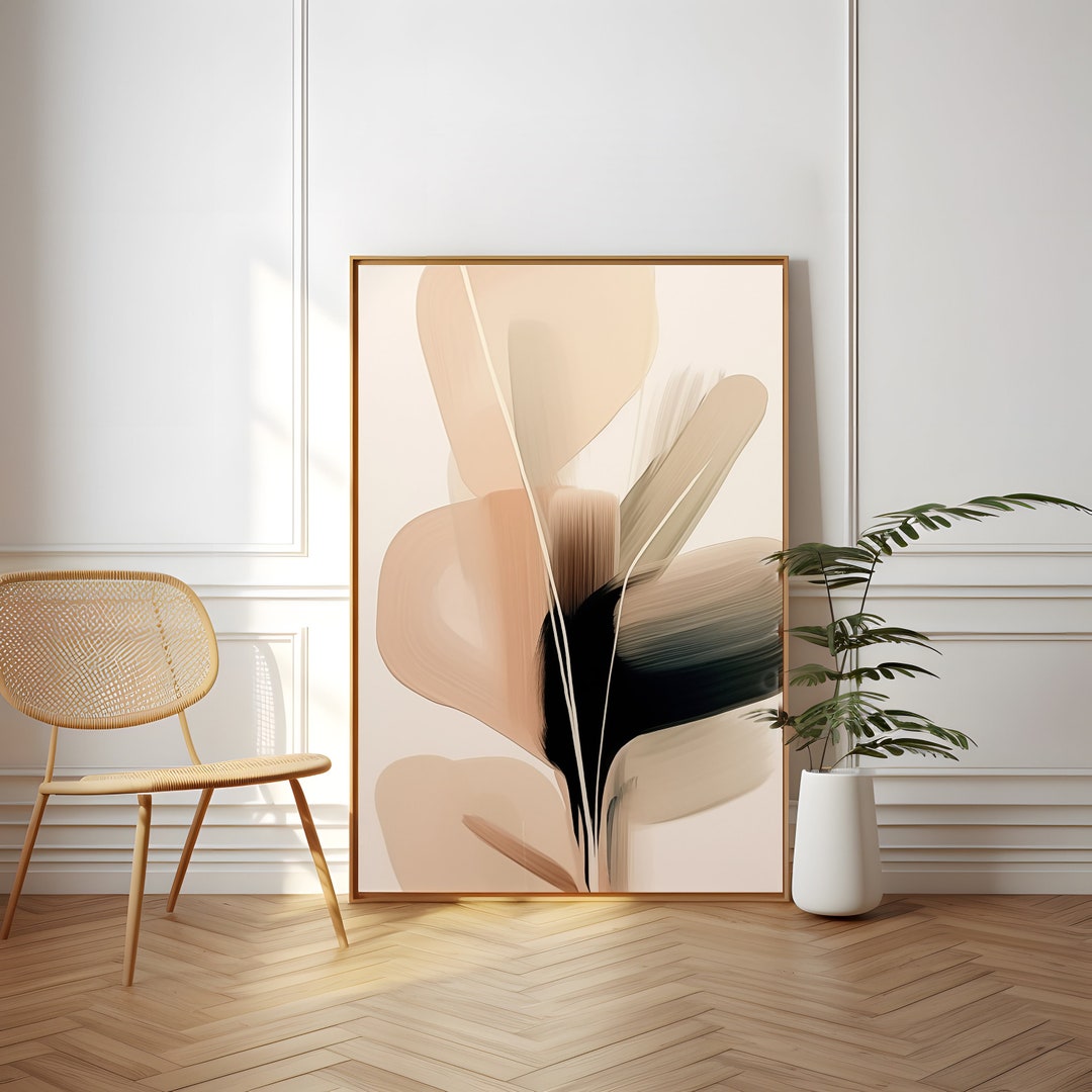 Wabi Sabi Neutrale Wall Art. Wohnzimmer Dekor. Moderne Minimalistische Kunst. Kunst Fürs ...