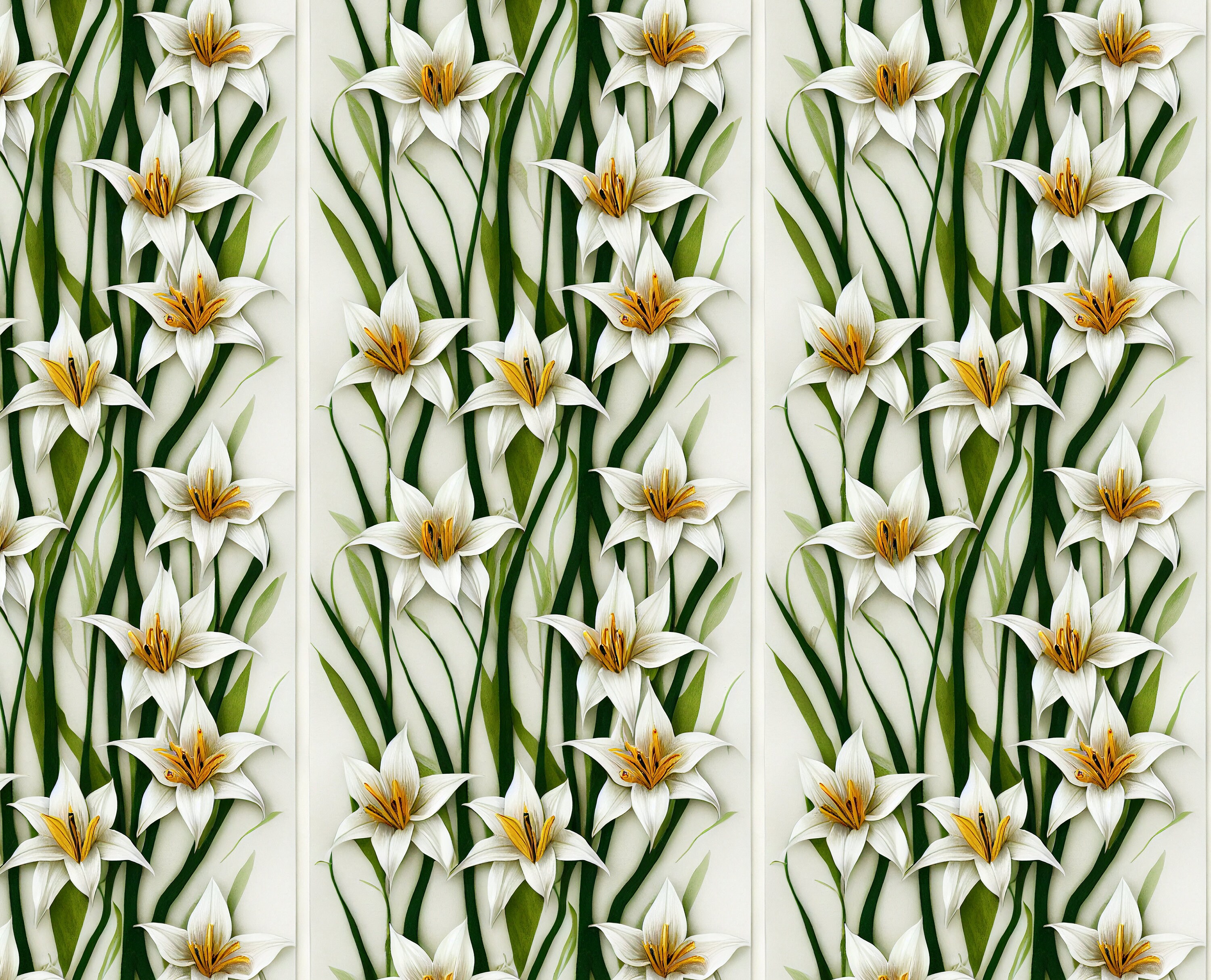 Beautiful Lily Blossom Pattern for DIY Crafts and Home Decor - Etsy