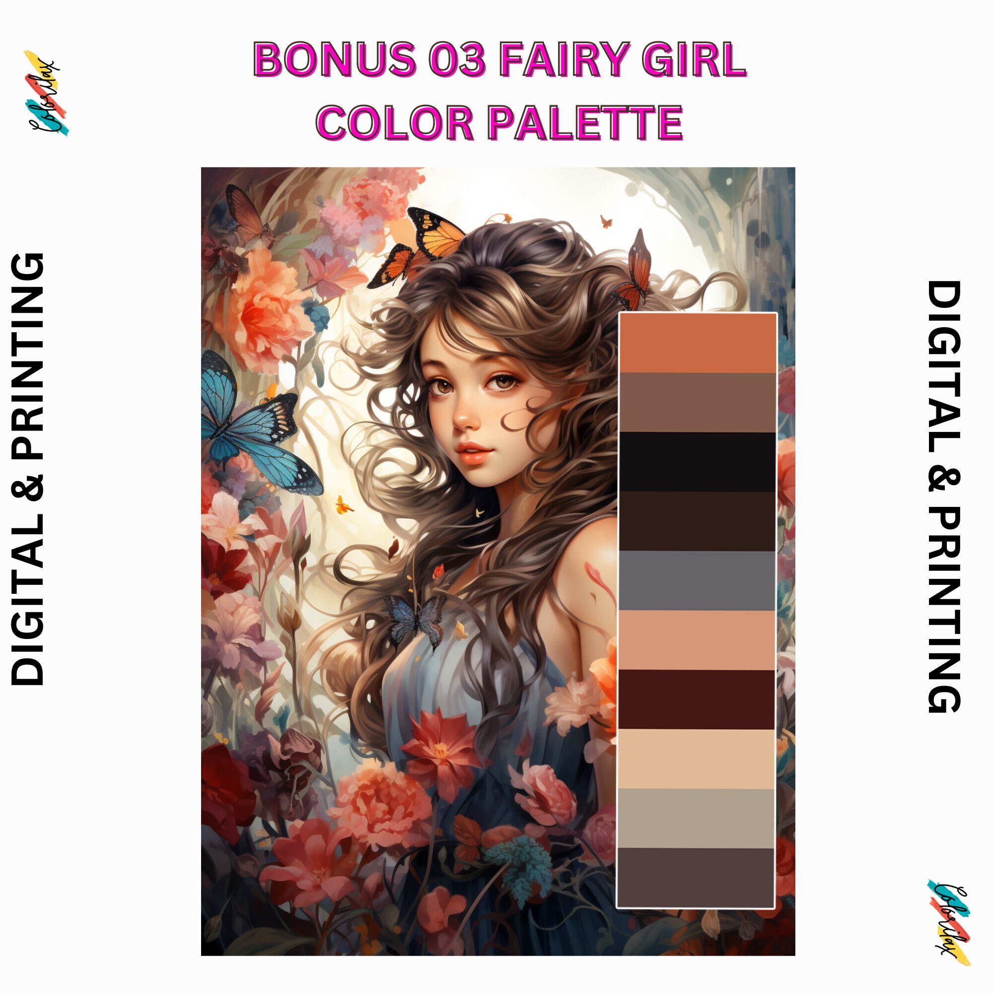 150 3D Dreamy Fairy Girls Coloring Book Ver 2.0 for Adults and Children ...