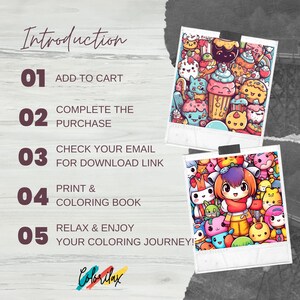 100 Cute Kawai Blooming Coloring Book for Adults and Children ...