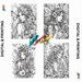 101 Dreamy Fairy Girls Coloring Book for Adults and Children. Grayscale ...