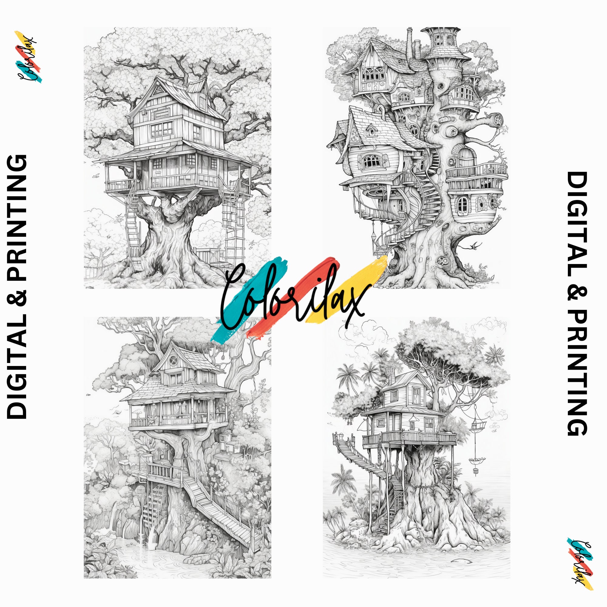 50 Dreamland Treehouse Coloring Page Printable Pdf Dreamland Treehouse