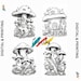 130 Mushroom Fairy Homes Vol2 Coloring Book for Adults and Children ...