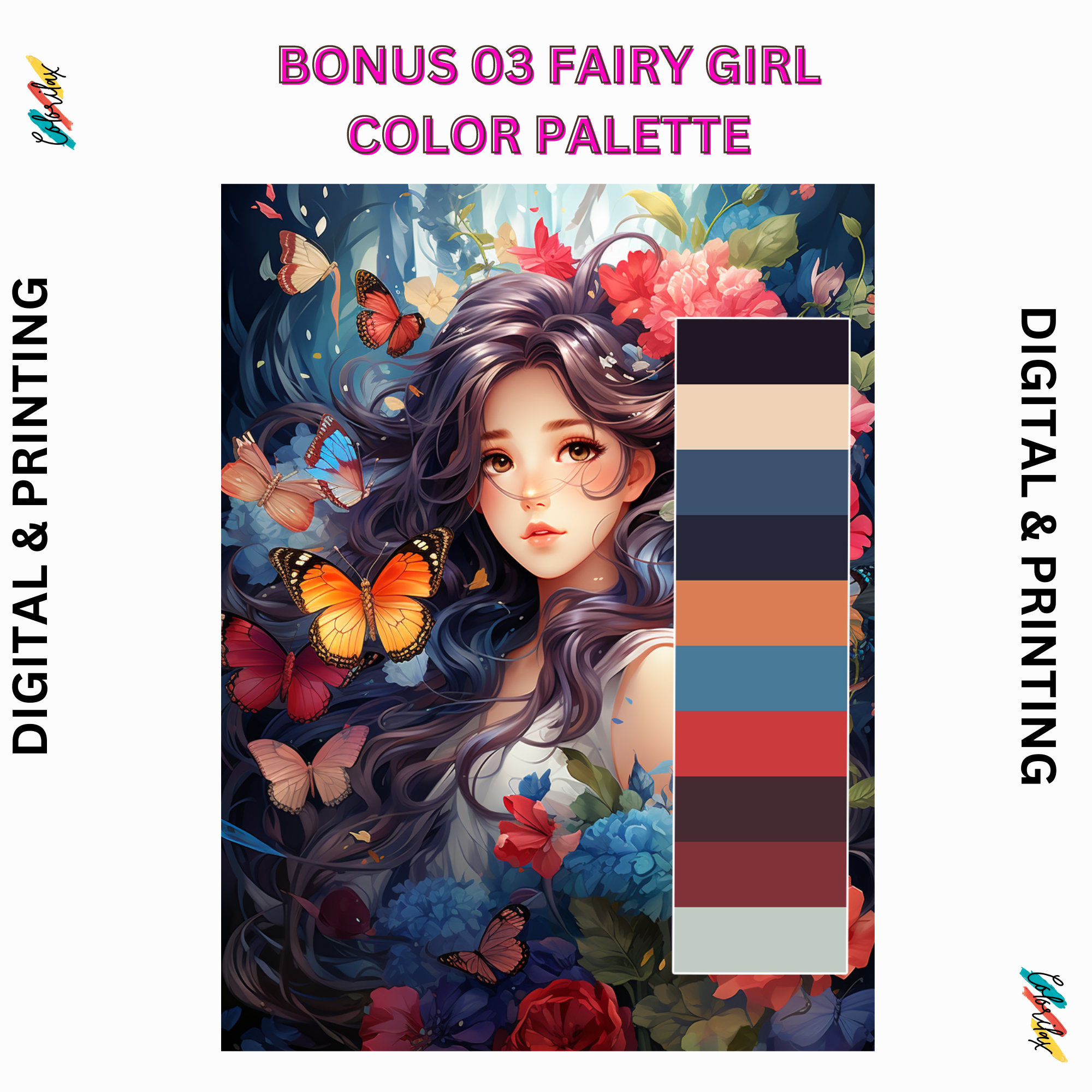 150 3D Dreamy Fairy Girls Coloring Book Ver 2.0 for Adults and Children ...