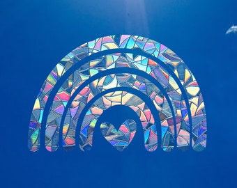 6 Clouds Suncatcher Sticker, Clouds Rainbow Maker Decal, Suncatcher for ...