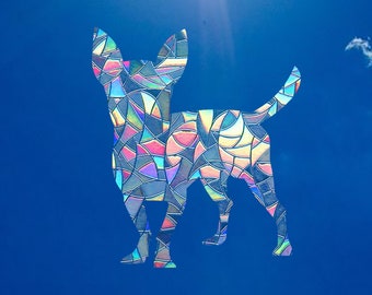 Chihuahua Stained Glass Window Chihuahua Lover Window Film Chihuahua ...