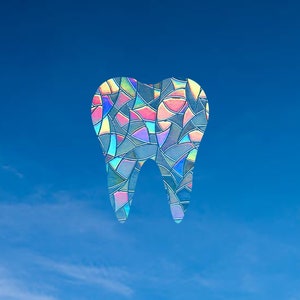 Tooth Suncatcher Sticker Window Decal | Teeth Artwork Wall Art Ornament ...