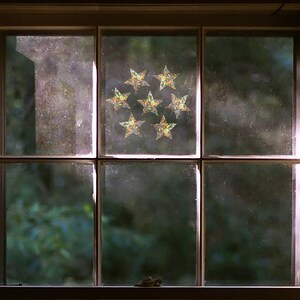 Star Suncatcher Stickers Window Clings Set of 7 - Rainbow Maker Decals ...