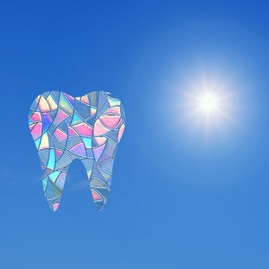 Tooth Suncatcher Sticker Window Decal | Teeth Artwork Wall Art Ornament ...