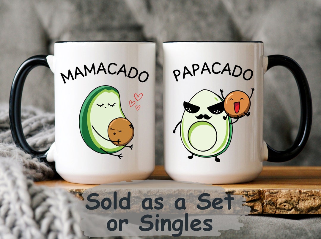 Pregnancy Announcement Mug, Mom Avocado Mug, First Time Parents Gift ...