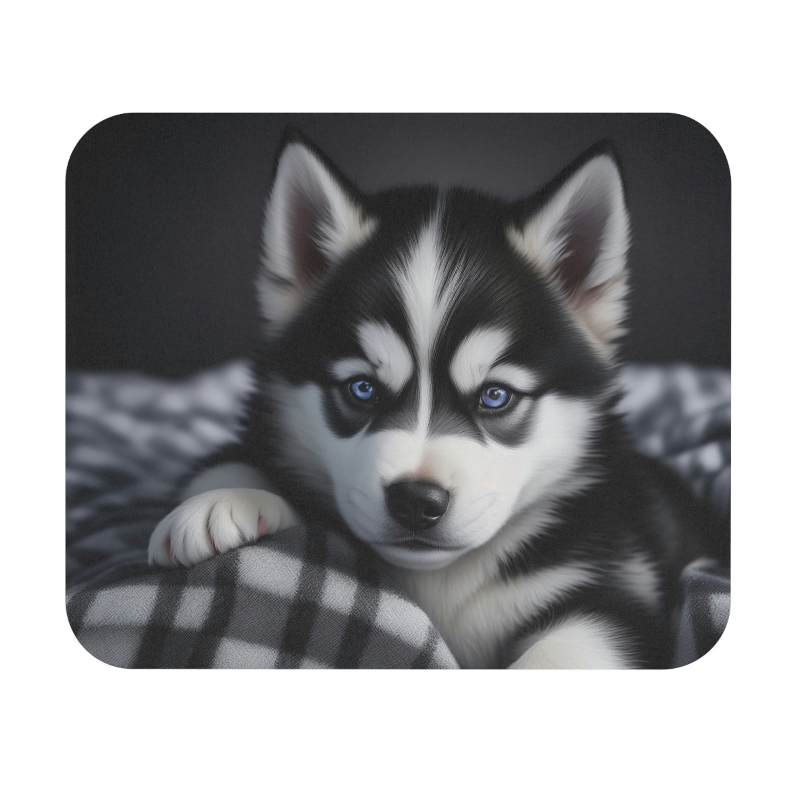 Hyper-realistic Siberian Husky Puppy Mouse Pad Adorable and Functional ...