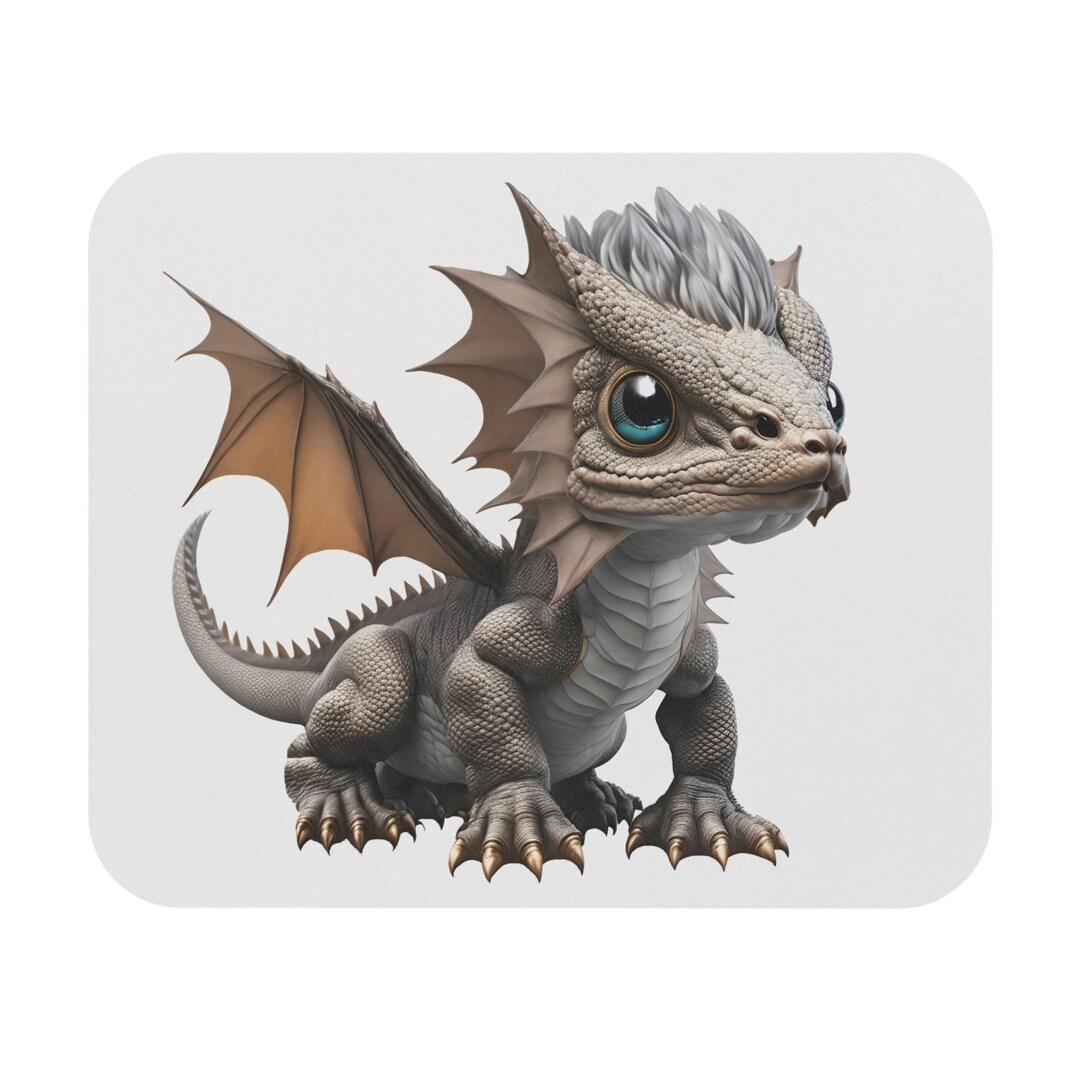 Hyper-realistic Baby Dragon Mouse Pad Adorable and Functional Desk ...