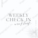 Weekly Check-in - Couple's Meeting Workbook Printable - Etsy
