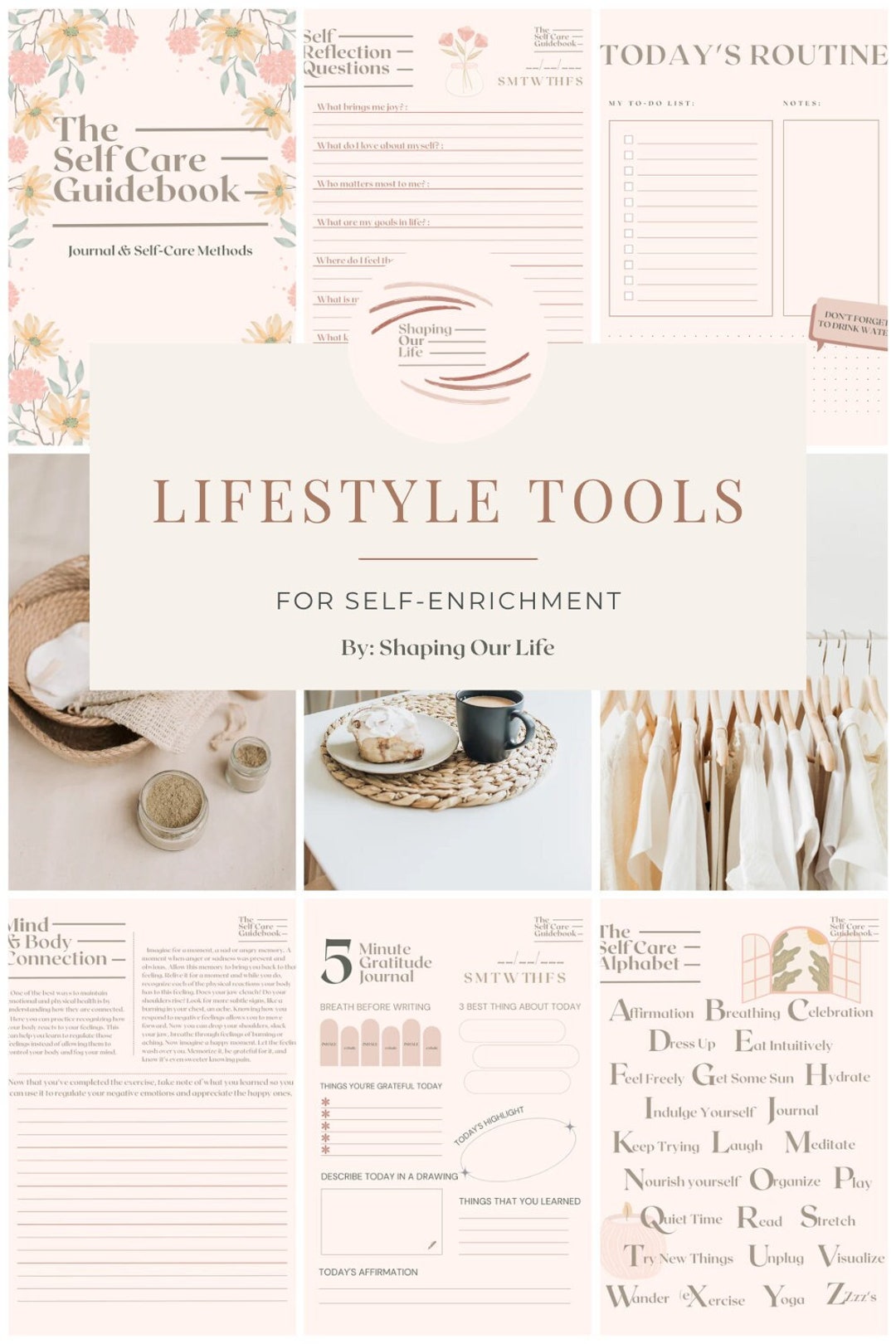 The Self Care Guidebook - Printable Self Improvement Tool - Etsy