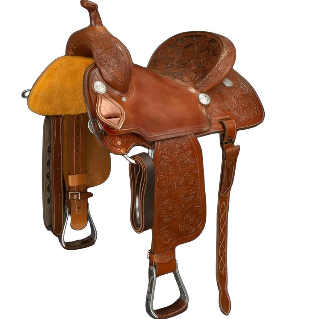 Premium Western Roping Ranch Work Horse Saddle Tack With Free Headstall ...