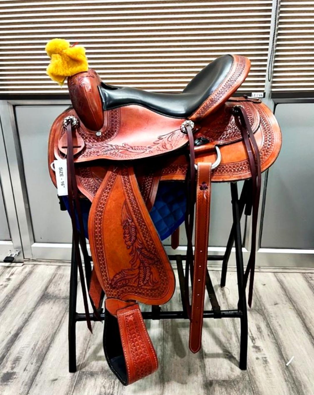Premium Leather Western Roping Horse Saddle With Matching Headstall ...