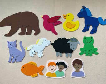 Brown Bear, Brown Bear What Do You See Felt, Felt Stories,flannel Board ...