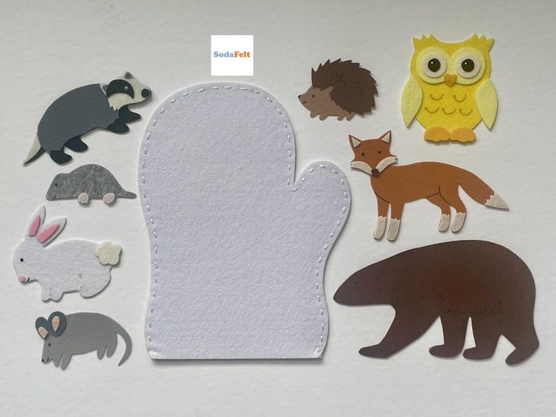 The Mitten - Felt Story, Flannel Board, Storytime, Speech Therapy, Ece ...