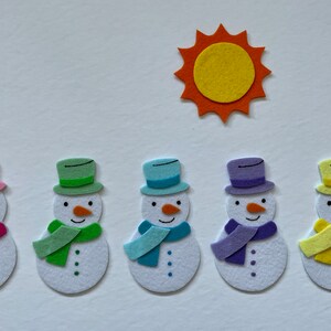 Five Little Snowmen: Felt Story, Flannel Board, Storytime, Circle Time ...