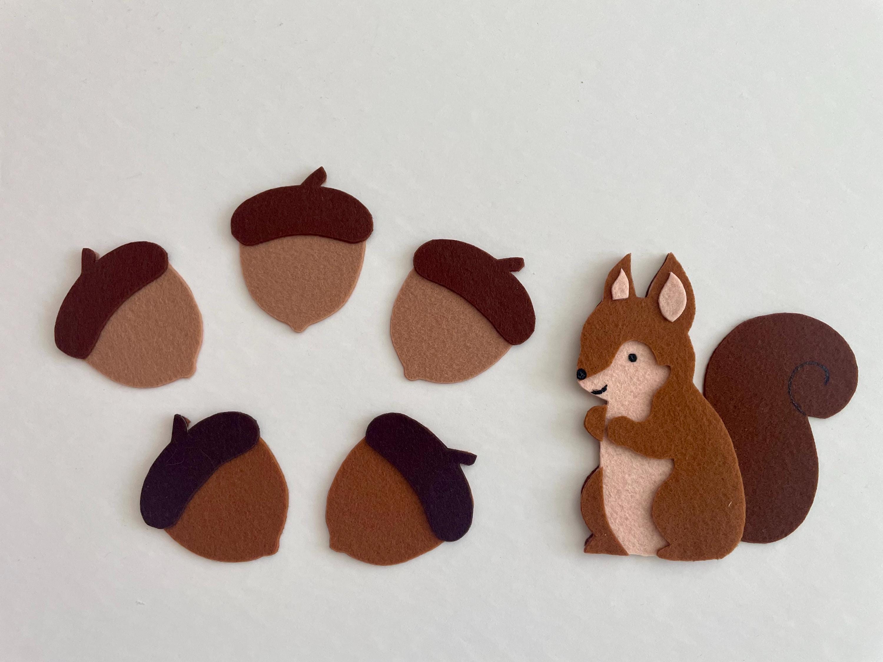 Five Little Acorns - Felt Story, Flannel Board, Storytime, Circle Time ...
