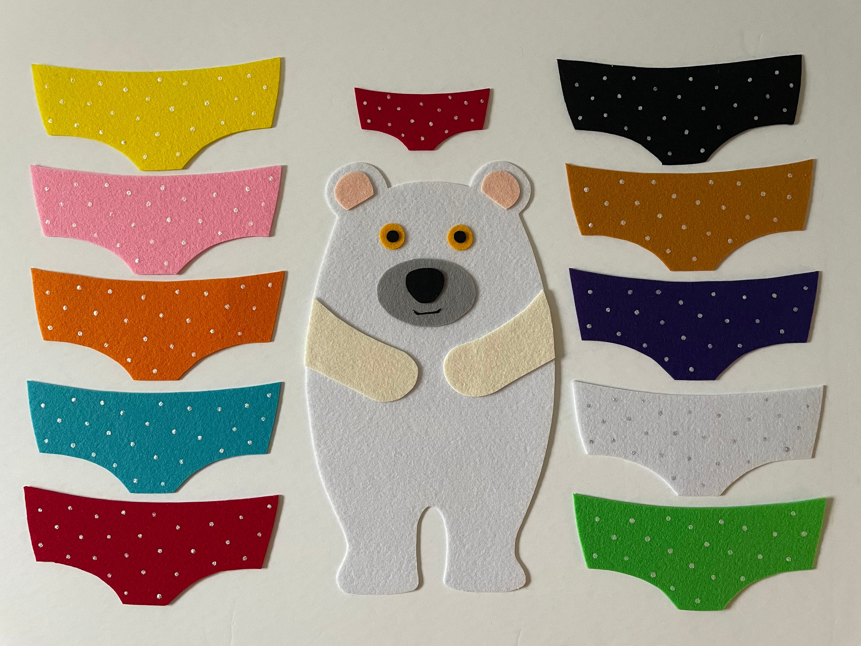 Polar Bear's Underwear Felt Story, Flannel Board, Storytime, Circle ...