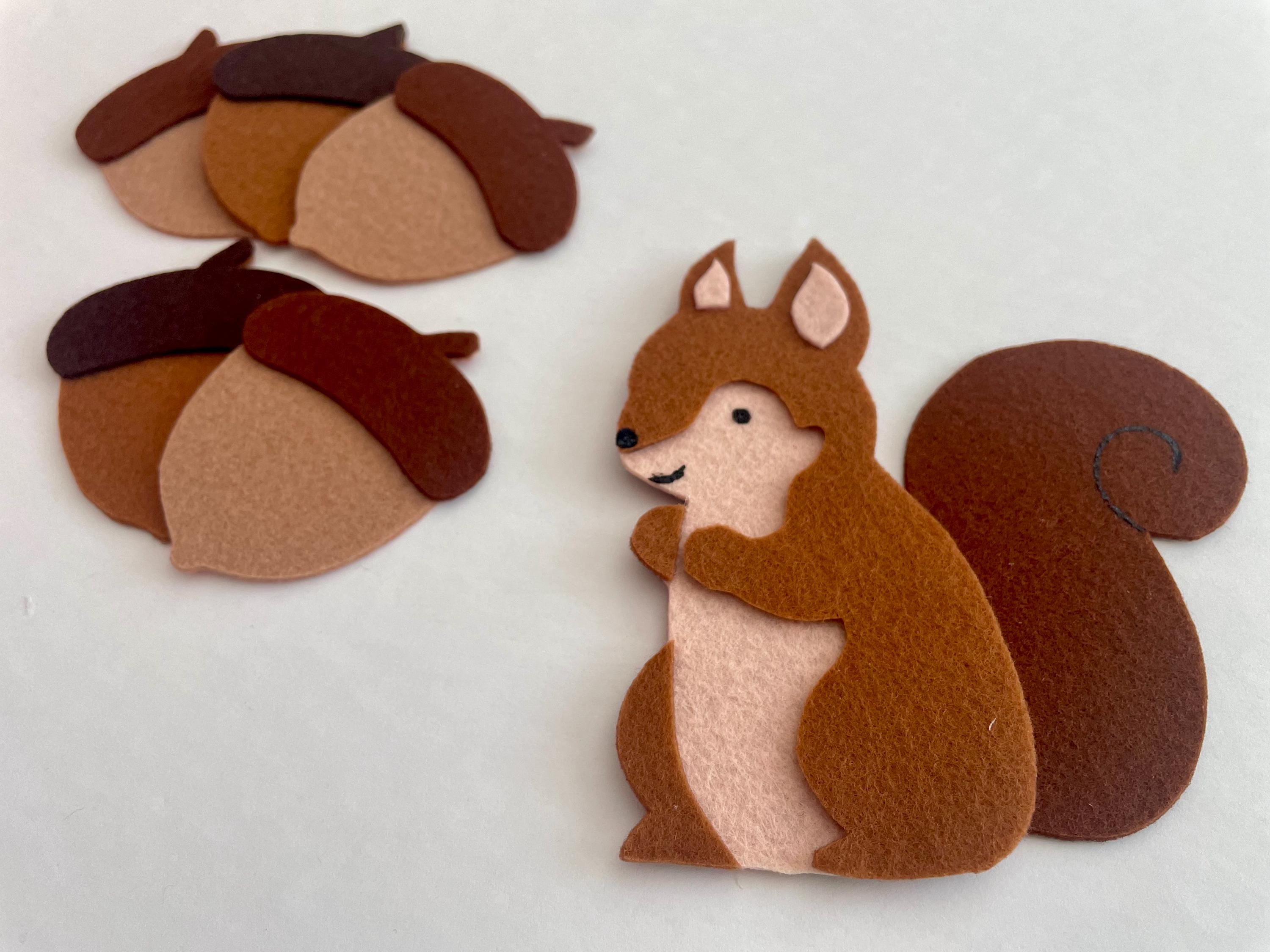 Five Little Acorns - Felt Story, Flannel Board, Storytime, Circle Time ...