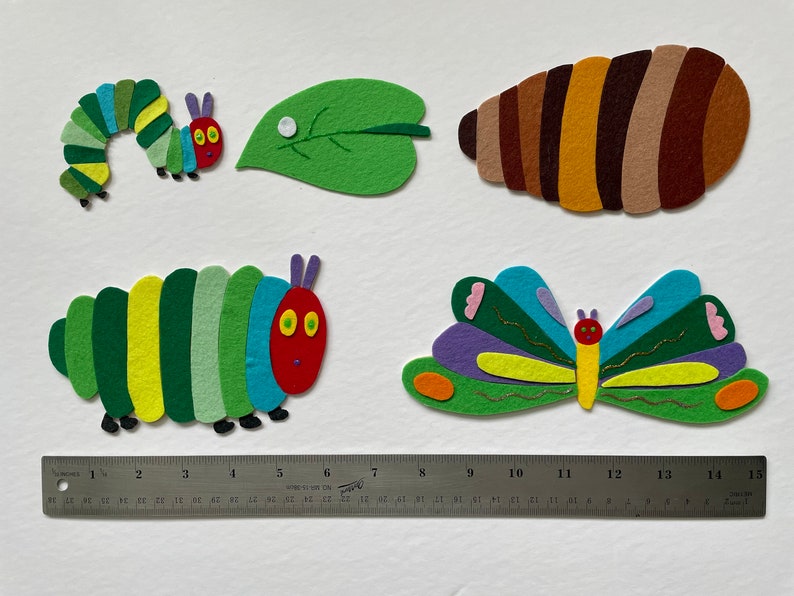 Hungry Caterpillar Felt Story Set: Handmade Flannel Board - Etsy