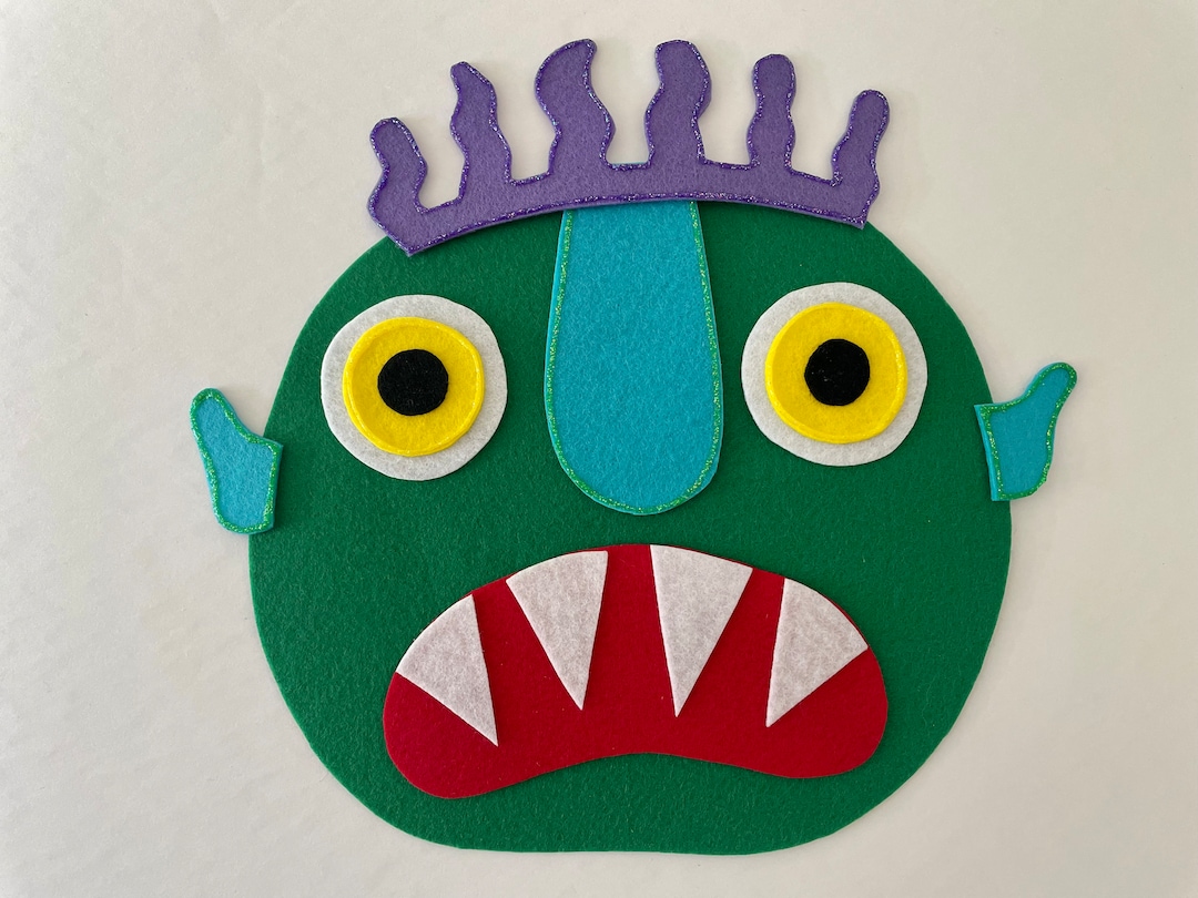 Felt Monster Story Set: Interactive Flannel Board for Preschool - Etsy