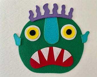 Felt Board Story Set: GO Away Big Green Monster - Etsy
