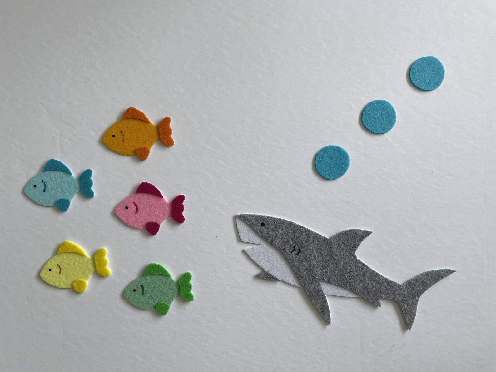 Five Little Fish - Felt Story, Flannel Board, Story Time, Circle Time ...