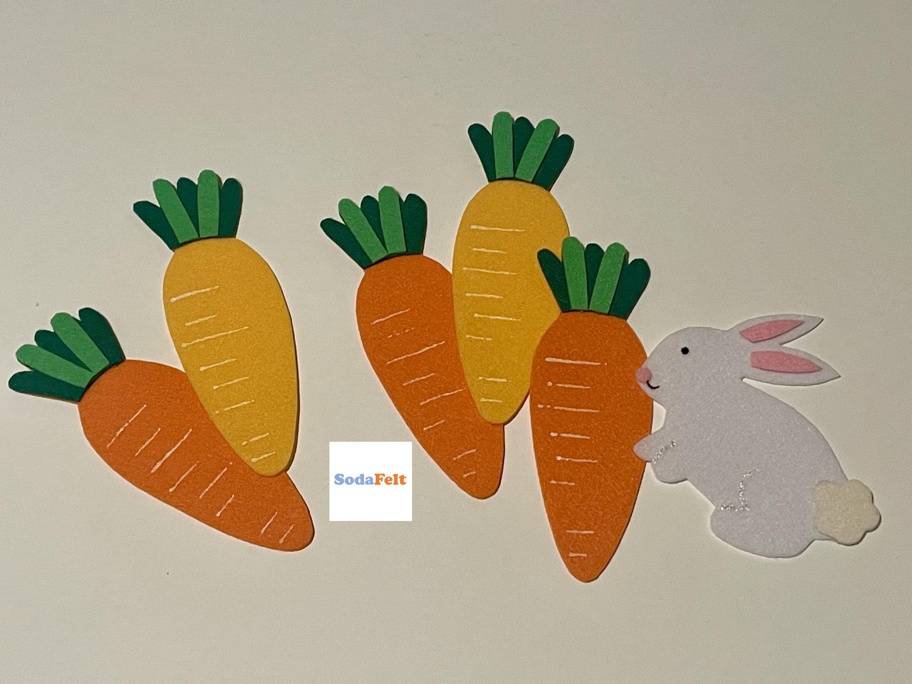 Five Little Carrots - Felt Story, Flannel Board, Storytime, Circle Time ...