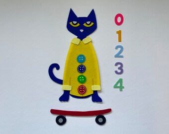 Pete the Cat Flannel Board - Etsy