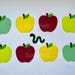 Five Little Apples + A Little Worm Hide-and-seek Game: Flannel Board ...