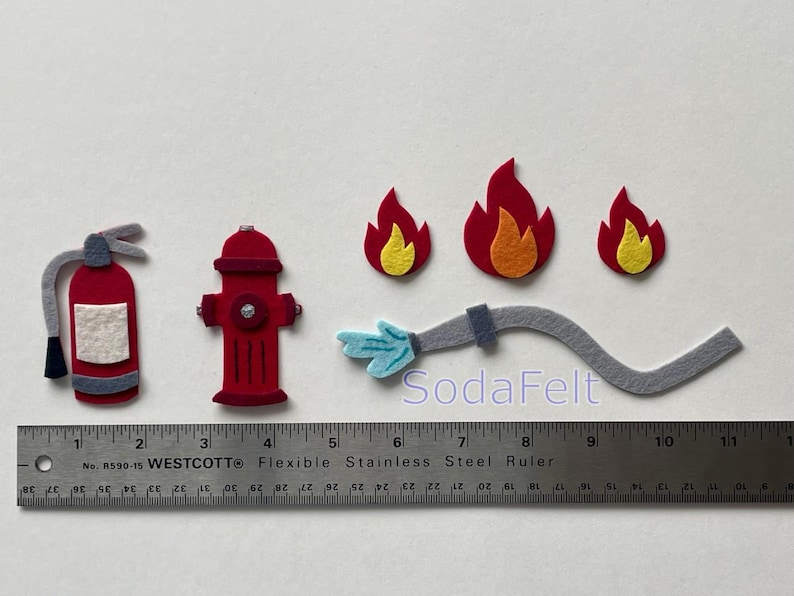Hurry Fire Truck Felt Story Set: Flannel Board Teacher Resource - Etsy
