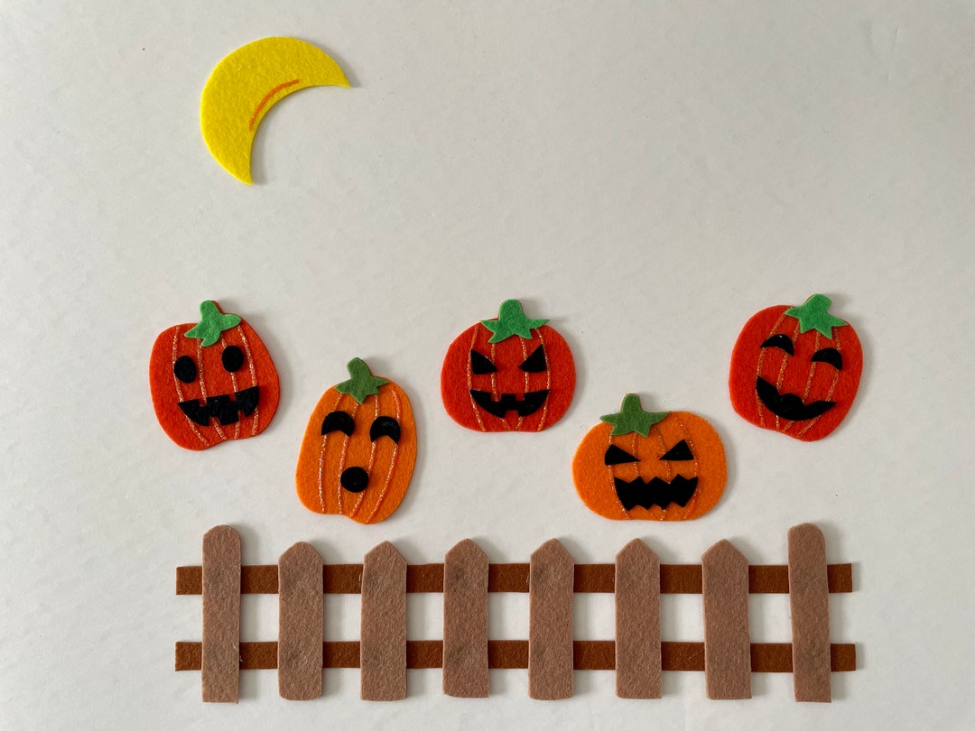5 Little Pumpkins - Felt Story, Flannel Board, Storytime, Circle Time ...