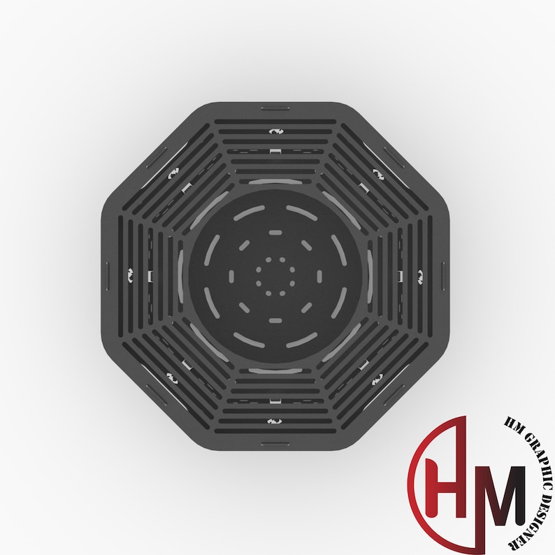 Octagonal Fire Pit DXF File – CNC / Laser / Plasma Cut Ready - Etsy